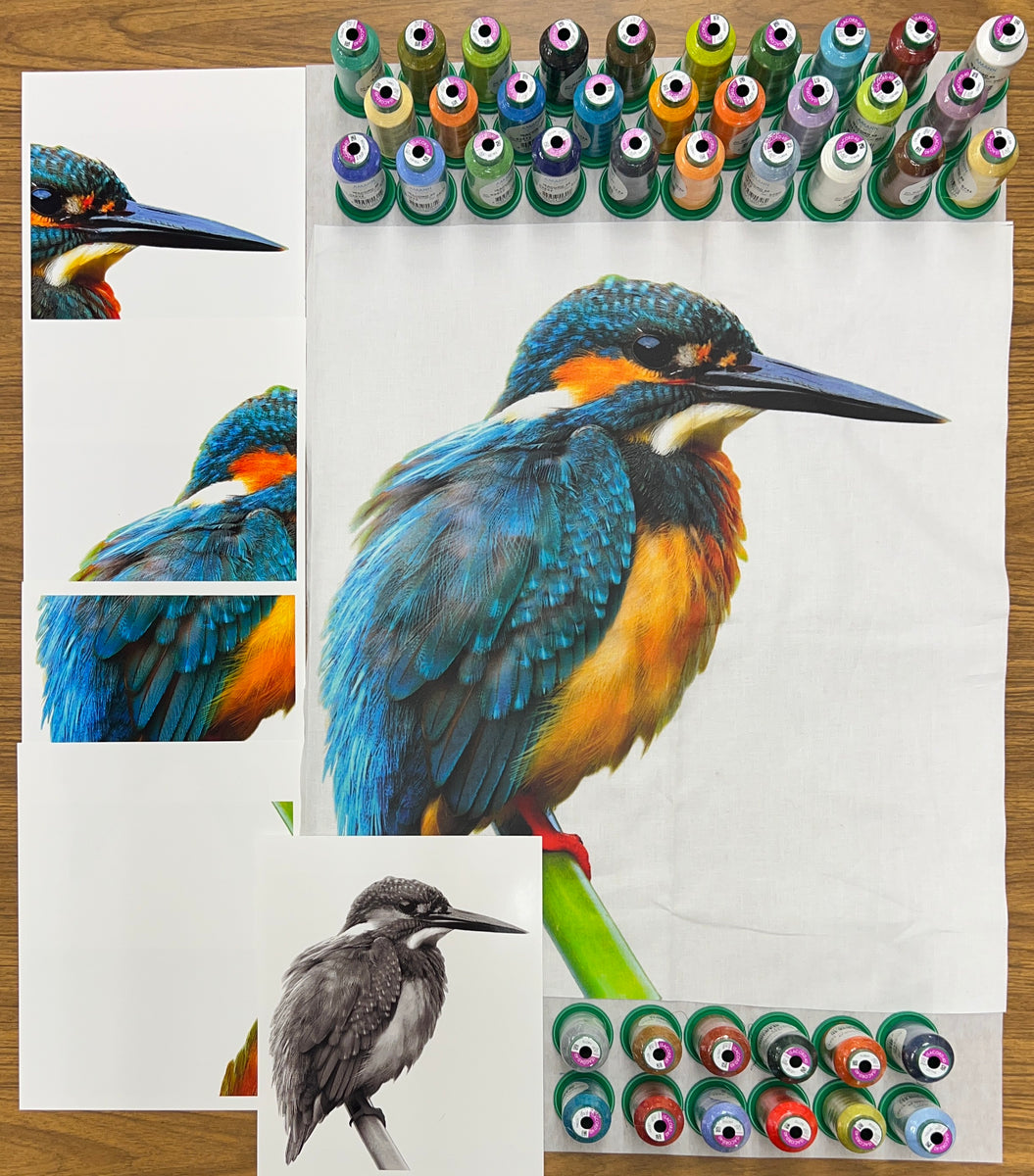 Jamie's Thread Painting Workshop Kit Right Facing with Thread ...